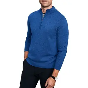 RHONE Commuter Quarter-zip Sweater - Harbor Blue/bellwether Blue