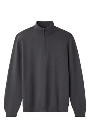 RHONE Commuter Quarter-zip Sweater - Iron