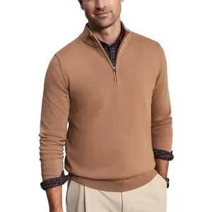 RHONE Commuter Quarter-zip Sweater - Pecan
