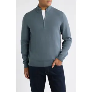 RHONE Commuter Quarter-zip Sweater - Shadow Blue
