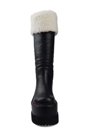 ZIGI Flor Faux Fur Trim Platform Boots