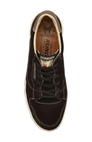 Mephisto Marius Suede Sneaker - Dark Brown
