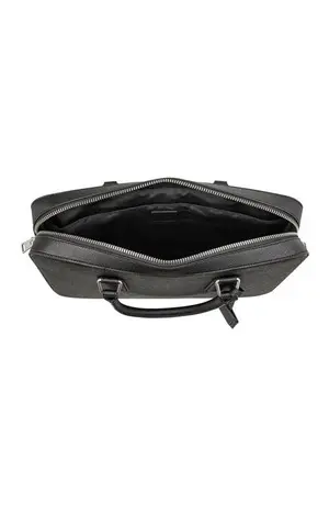 Sandro Saffiano Patterned Reconstituted Leather Briefcase - Black