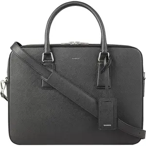 Sandro Saffiano Patterned Briefcase - Black