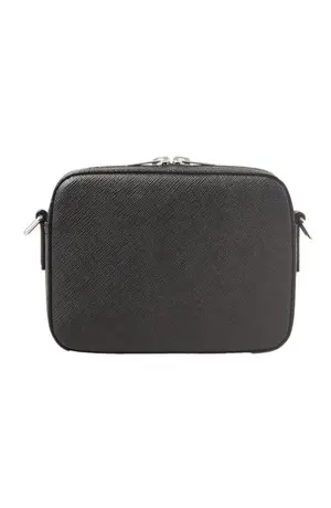 Sandro Small Saffiano Bag - Black