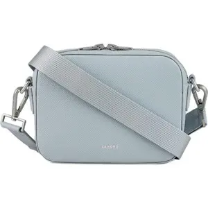 Sandro Small Saffiano Bag Blue Sky