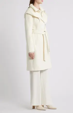 Mackage Shia-slb Double-face Wool Coat - Cream