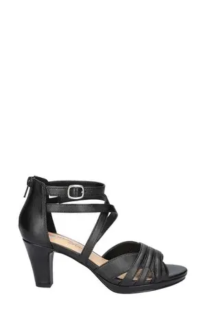 EASY WORKS BY EASY STREET Crissa Strappy Sandal - Black