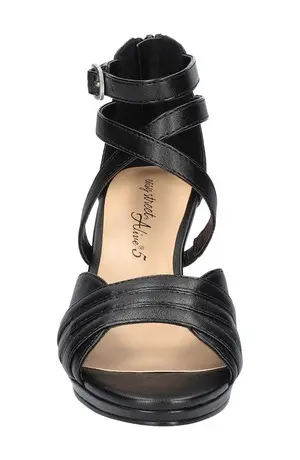 EASY WORKS BY EASY STREET Crissa Strappy Sandal - Black