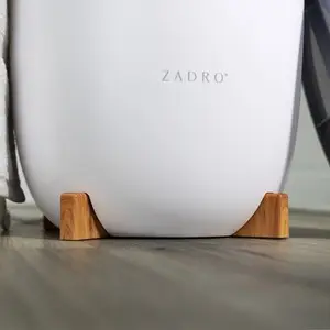 ZADRO Luxury Spa Towel Warmer - Bamboo/white