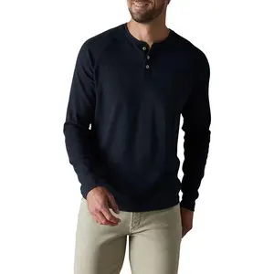 THE NORMAL BRAND Everyday Henley - Normal Navy