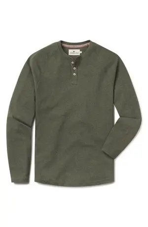 THE NORMAL BRAND Everyday Henley - Oakmoss