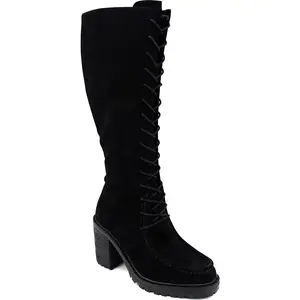 ARTISAN CRAFTED BY ZIGI Adeline Knee High Boots - Black Suede