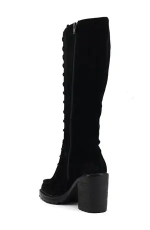 ARTISAN CRAFTED BY ZIGI Adeline Knee High Boots - Black Suede
