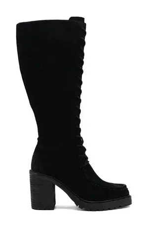 ARTISAN CRAFTED BY ZIGI Adeline Knee High Boots - Black Suede