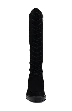 ARTISAN CRAFTED BY ZIGI Adeline Knee High Boots - Black Suede