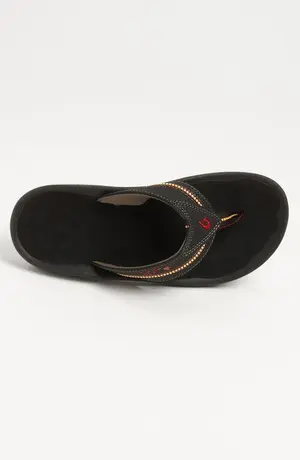 Olukai Kia'i Ii Flip Flop - Black/ Black