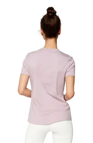 REBODY Pima Go Short Sleeve Top - Stone Mauve