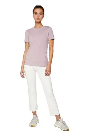 REBODY Pima Go Short Sleeve Top - Stone Mauve