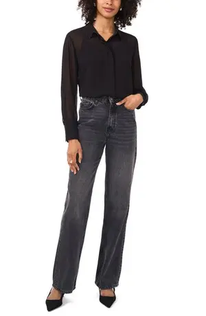 Vince Camuto Bead Detail Button-up Shirt