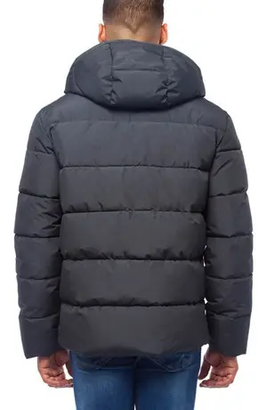 ROKKA&ROLLA Heavyweight Puffer Jacket - Black Stone
