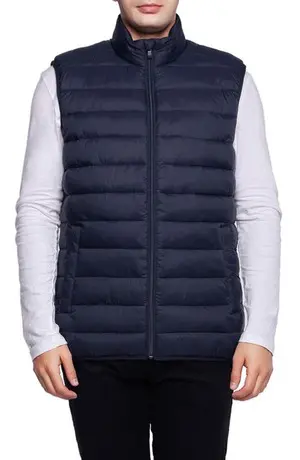 ROKKA&ROLLA Lightweight Puffer Vest - Navy