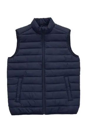 ROKKA&ROLLA Lightweight Puffer Vest - Navy
