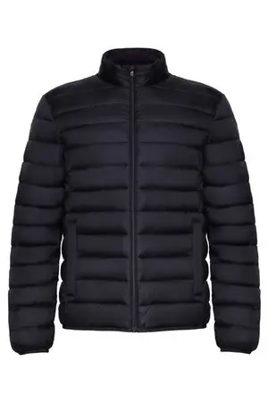 ROKKA&ROLLA Lightweight Packable Puffer Jacket - Black