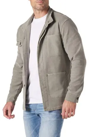 THE NORMAL BRAND Comfort Terry Cloth Chore Coat - Moss