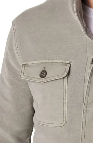 THE NORMAL BRAND Comfort Terry Cloth Chore Coat - Moss