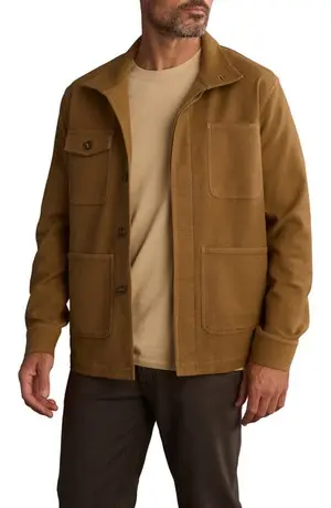 THE NORMAL BRAND Comfort Terry Cloth Chore Coat - Russet