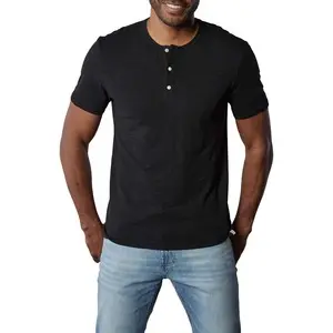 THE NORMAL BRAND Legacy Cotton Henley - Black