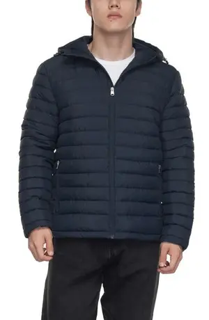 ROKKA&ROLLA Midweight Puffer Jacket - Navy