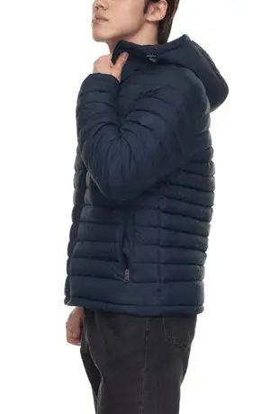 ROKKA&ROLLA Midweight Puffer Jacket - Navy