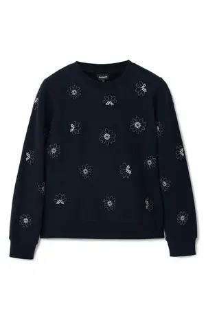 Desigual Floral Embellished Sweatshirt