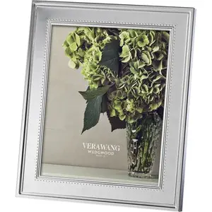 Vera Wang X Wedgwood Grosgrain Picture Frame - Metallic Silver