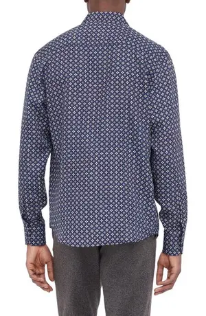 Bugatchi Julian Shaped Fit Mosaic Print Button-up Shirt