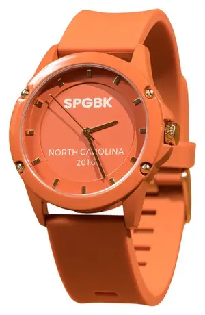 SPGBK WATCHES Silicone Strap Watch - Deep Orange