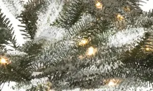 BALSAM HILL Frosted Alpine Balsam Fir Pre-lit Artificial Tree