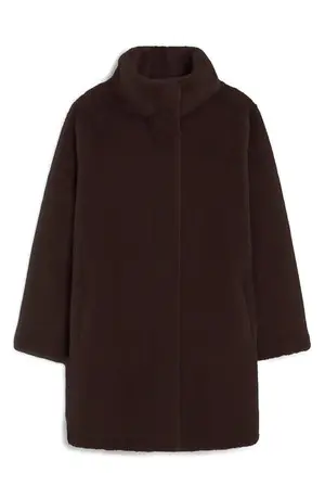 Apparis Blair Mid-length Faux Fur Coat - Espresso