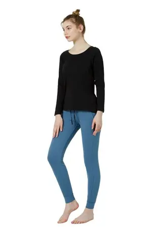 REBODY Essentials Long Sleeve Top - Black