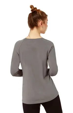 REBODY Essentials Long Sleeve Top - Stone Olive