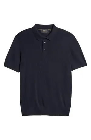 Hugo Boss Darco Rib Silk & Cotton Polo