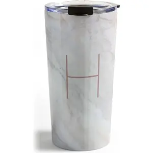 DENY DESIGNS Marbled Mngram Travel Mug At Nrdstrm - R