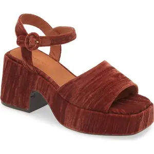 CHOCOLAT BLU Helga Platform Sandal - Copper Velvet