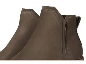 Toms Hailey Leather Ankle Boots With Block Heel