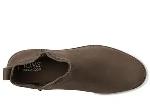 Toms Hailey Leather Ankle Boots With Block Heel