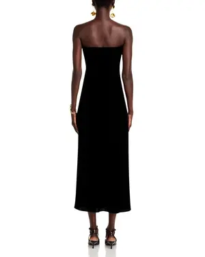 Veronica Beard Strapless Flora Dress