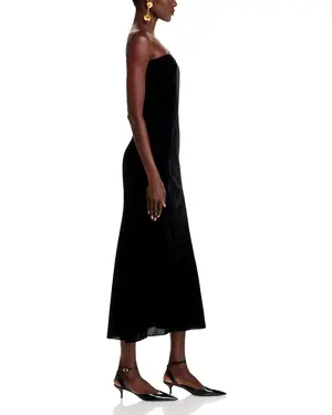 Veronica Beard Strapless Flora Dress