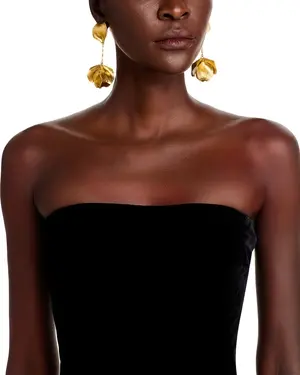 Veronica Beard Strapless Flora Dress